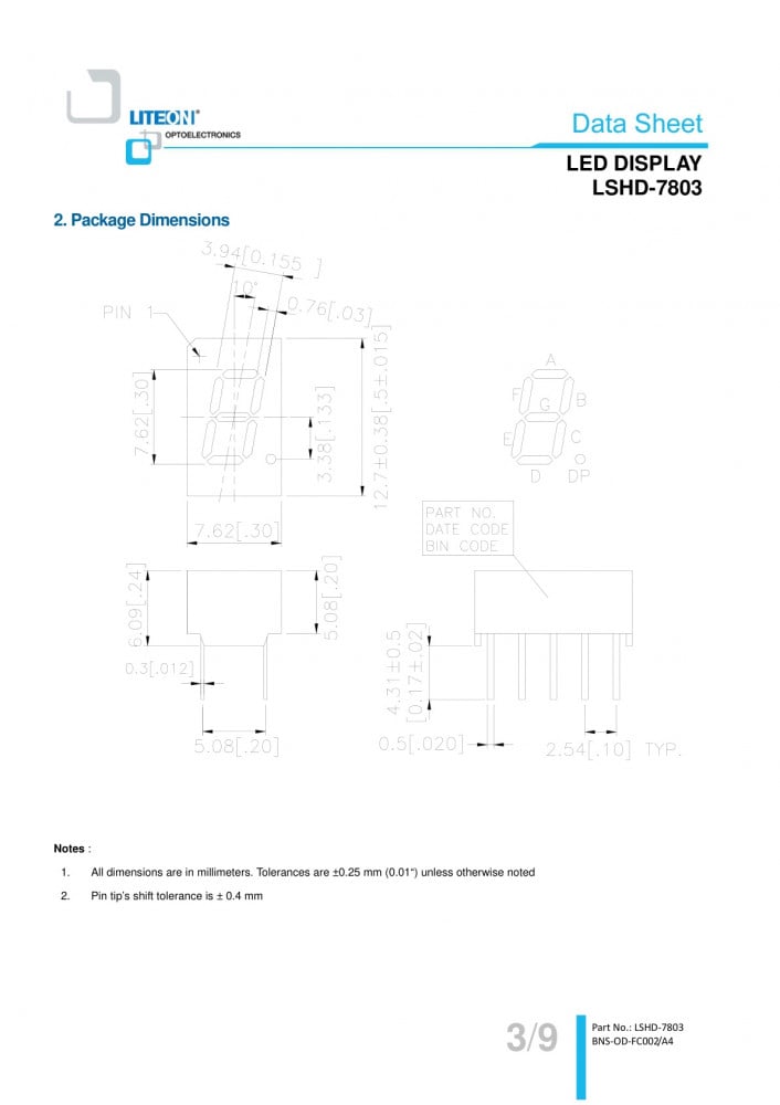 LSHD-7803 datasheet page 4