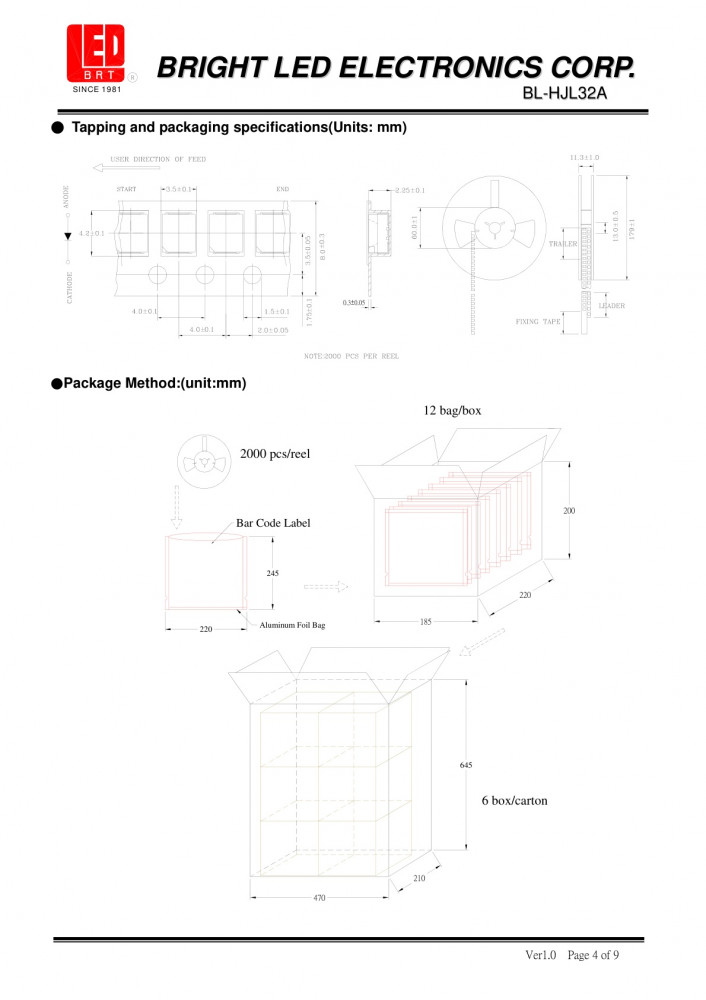 BL-HJL32A datasheet page 3