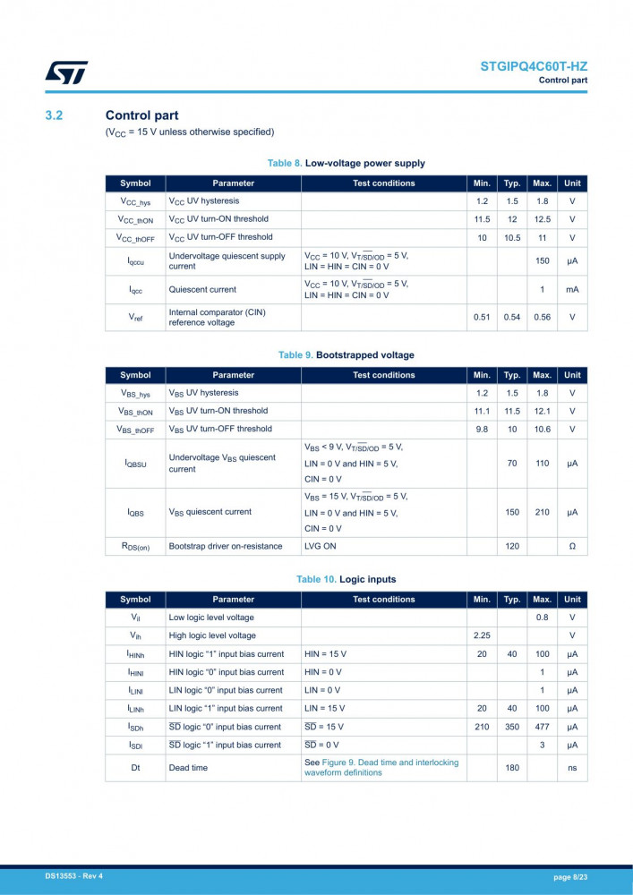 STGIPQ4C60T-HZ datasheet page 8