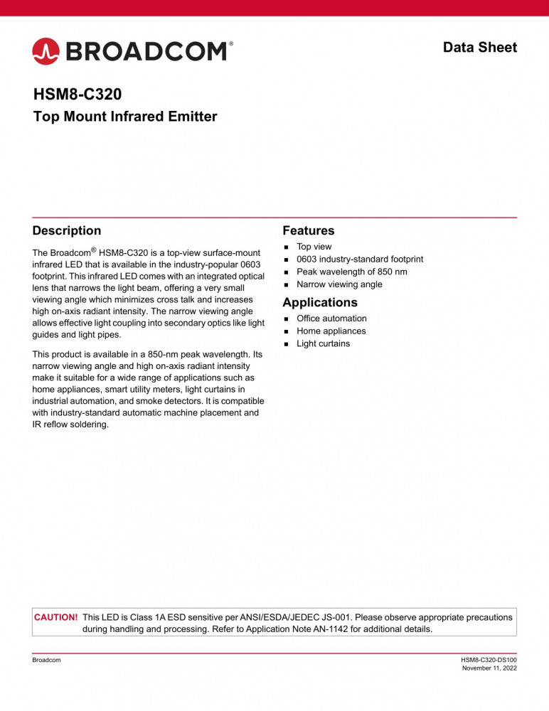 HSM8-C320 datasheet page 1