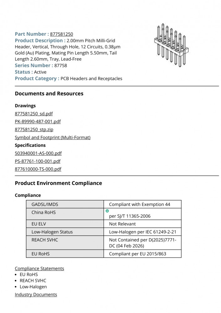 877581250 product documentation page 1