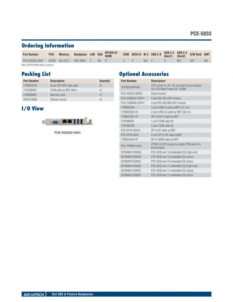 PCE-5033 technical document page 3