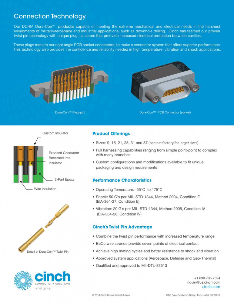 CINCH DCHM technical document page 4