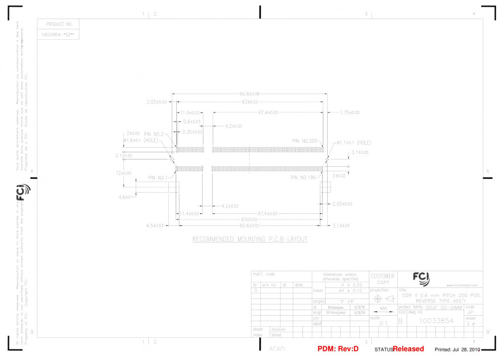 Amphenol 10033854 drawing page 2