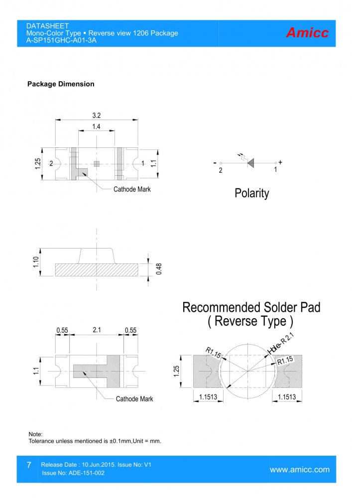 A-SP151GHC-A01-3A datasheet page 7