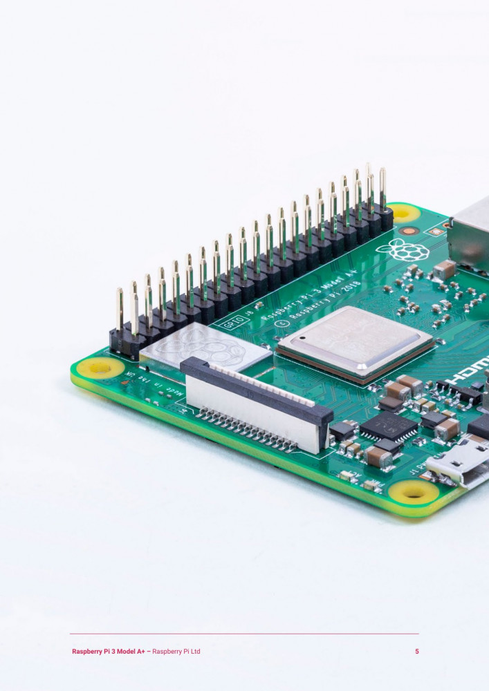 Raspberry Pi 3 Model A+ documentation page 5