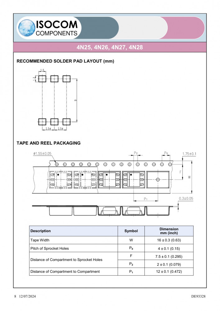 4N28SM datasheet page 8