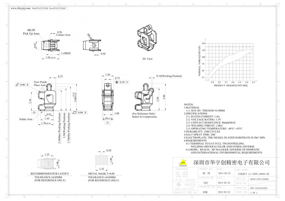 HYCW-TXT171030A product drawing