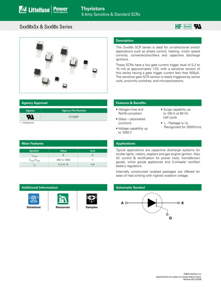 S6X8BSRP family datasheet page 1