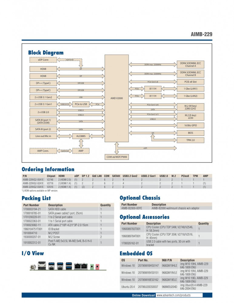 AIMB-229 technical document page 2
