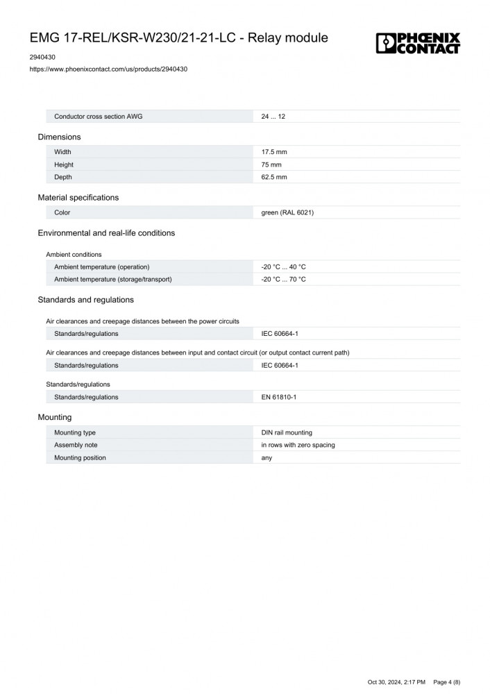 Phoenix Contact 2940430 document page 4