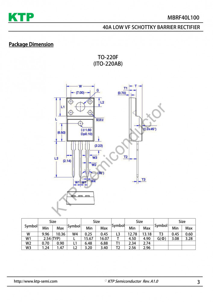 MBRF40L100 datasheet page 3