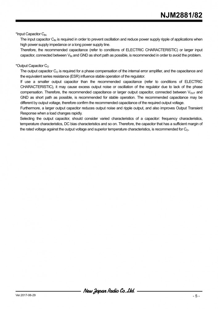 NJM2881 datasheet page 5