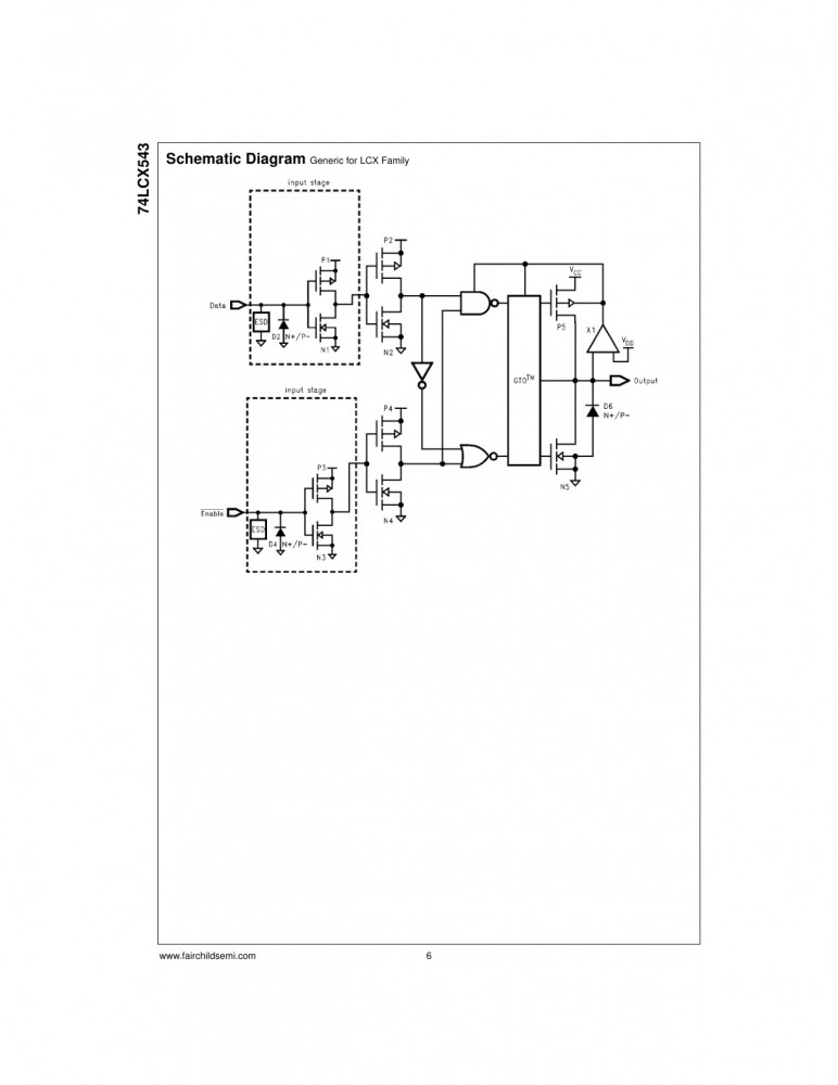 74LCX543 datasheet page 7