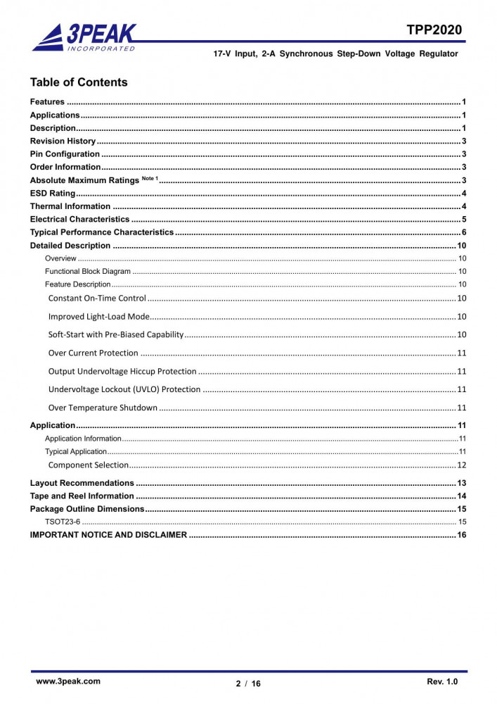 TPP2020-6TR datasheet page 2