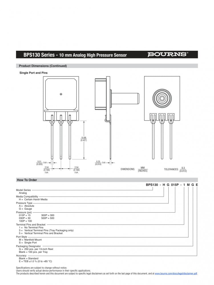 BPS130-HG015P-3S datasheet page 3