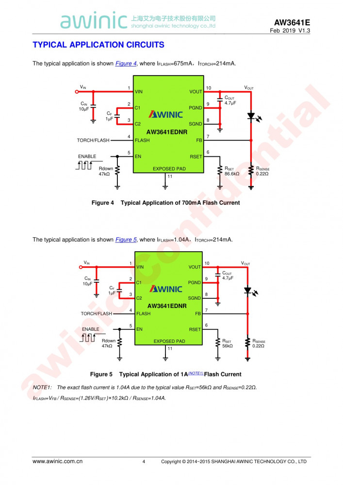 AW3641EDNR datasheet page 4