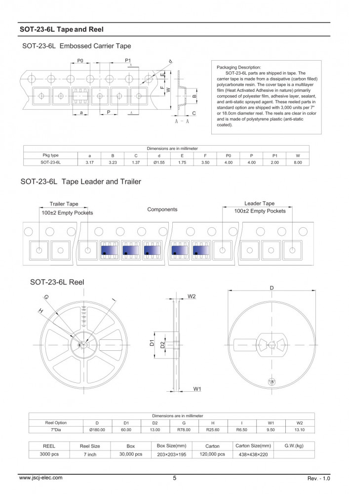 CJL2301 datasheet page 5