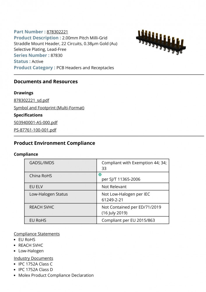 Product document preview, page 1