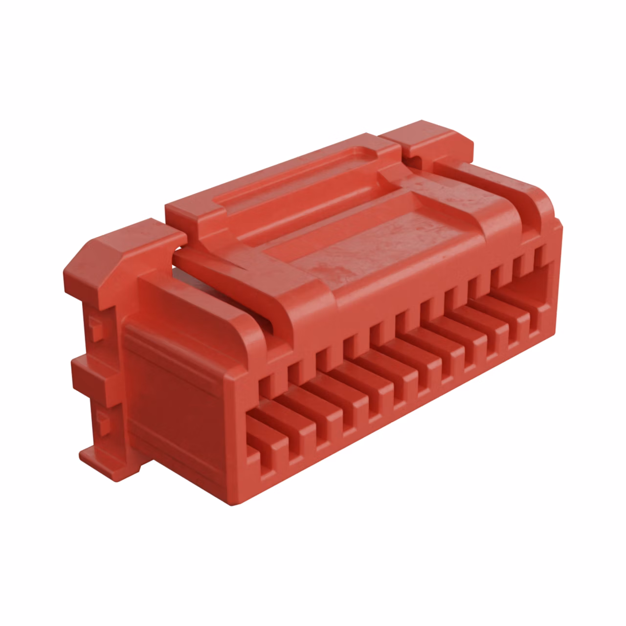 Micro-Lock Plus TPA Type Receptacle Housing, 1.25mm Pitch, Dual Row, Positive Lock, 24 Circuits, Red for sale