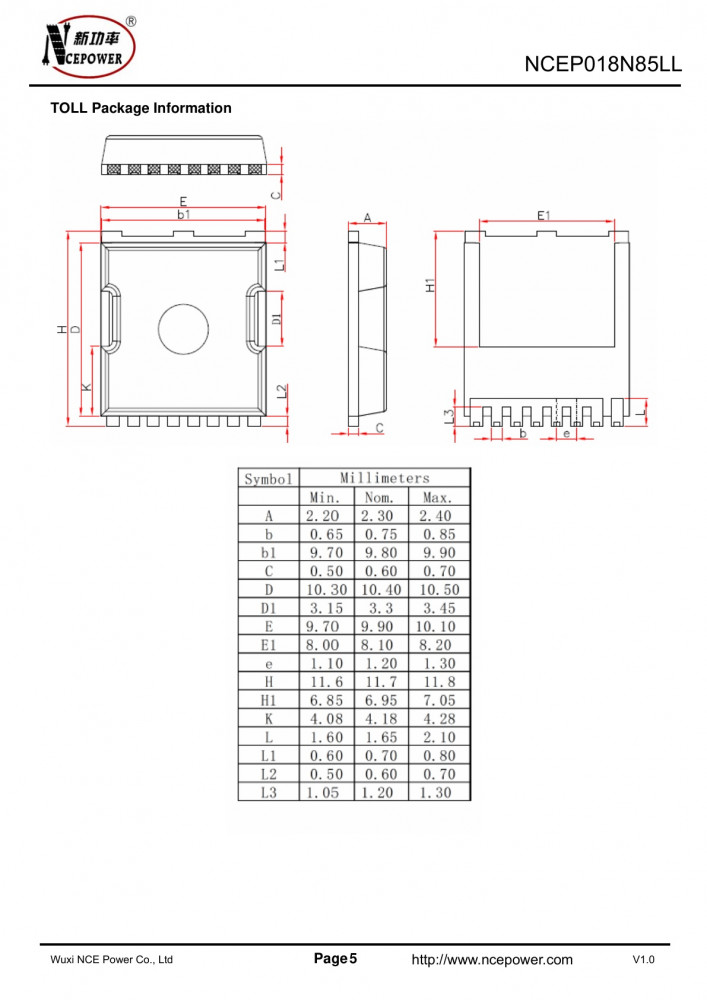 NCEP018N85LL datasheet page 5