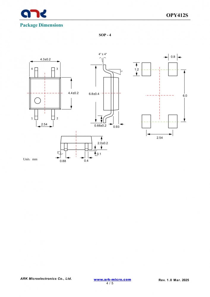OPY412S datasheet page 4