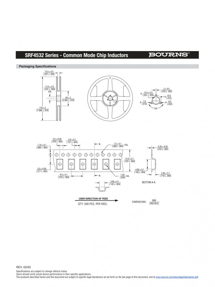 BOURNS SRF4532 datasheet page 3