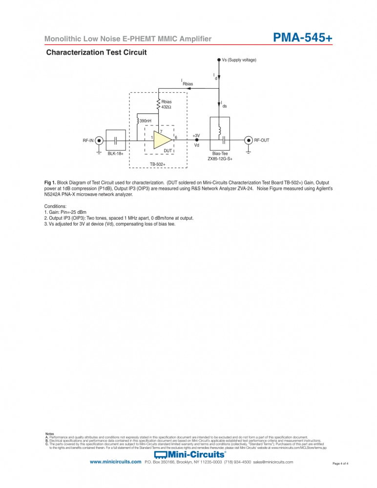 PMA-545+ datasheet page 4
