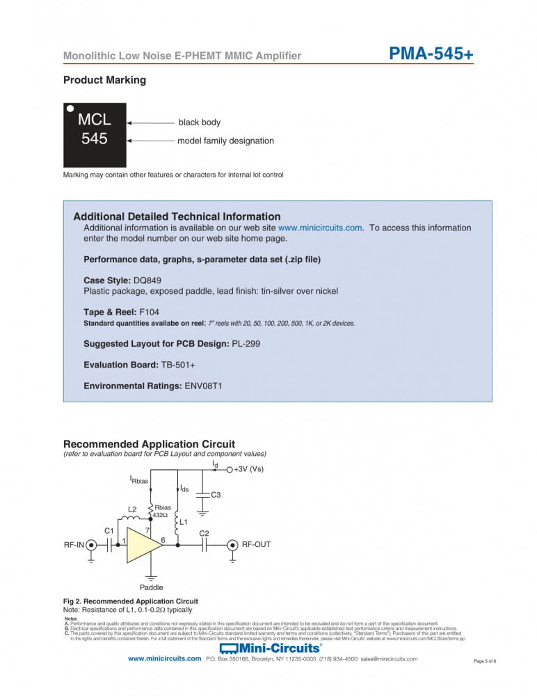 PMA-545+ datasheet page 5