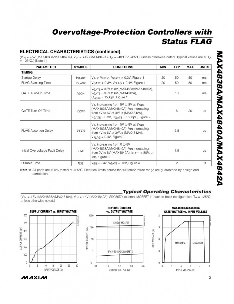 MAX4840A datasheet page 3