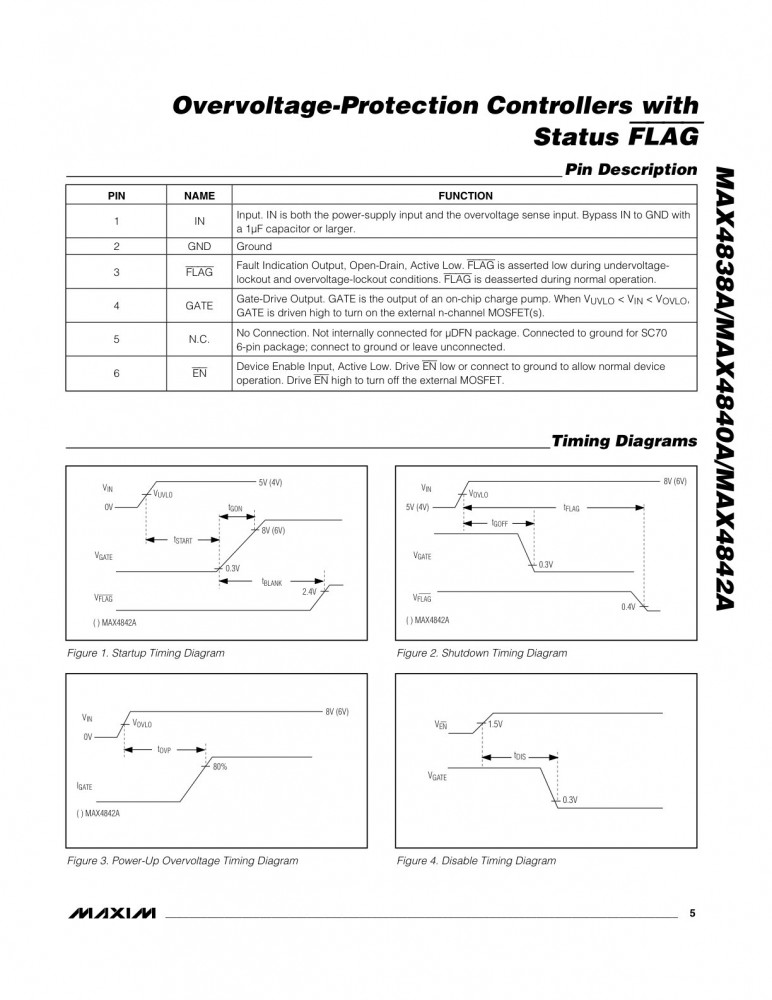 MAX4840A datasheet page 5