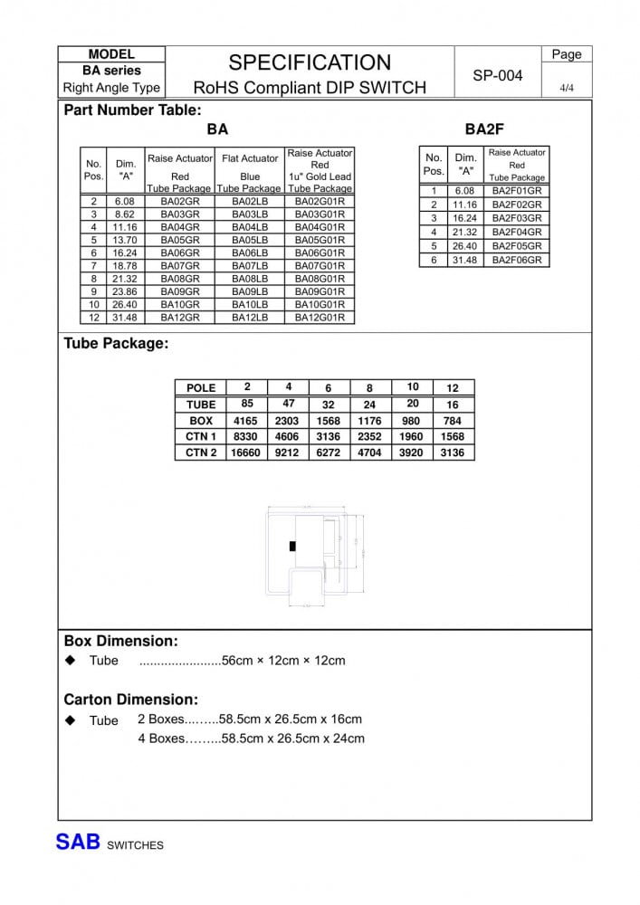 BIWIN BA series datasheet page 4