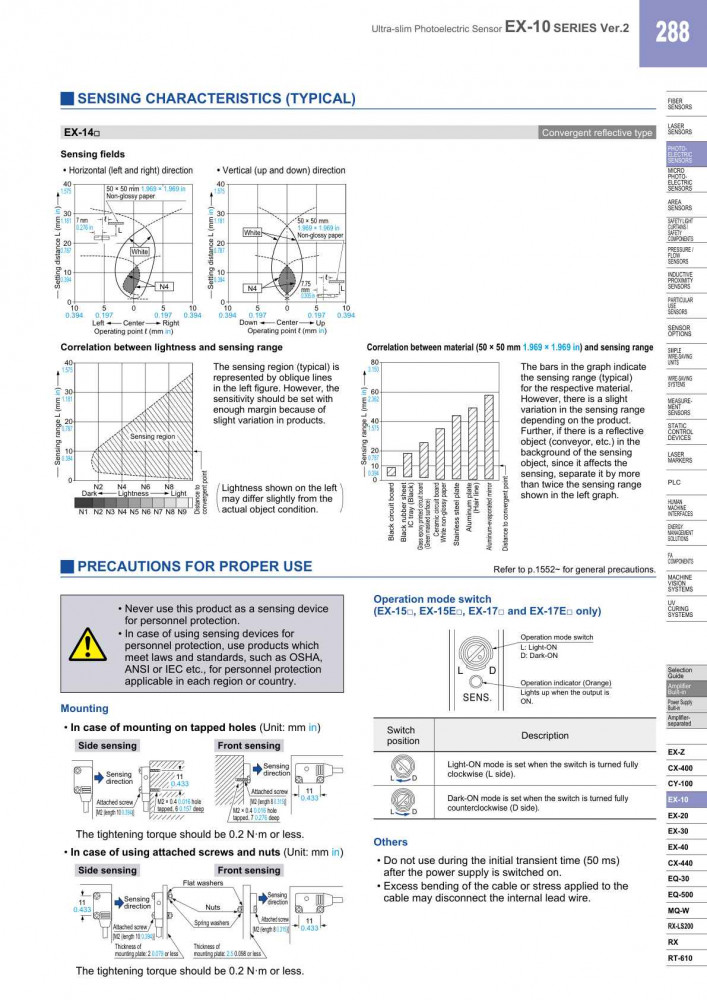 EX-10 Series datasheet page 10