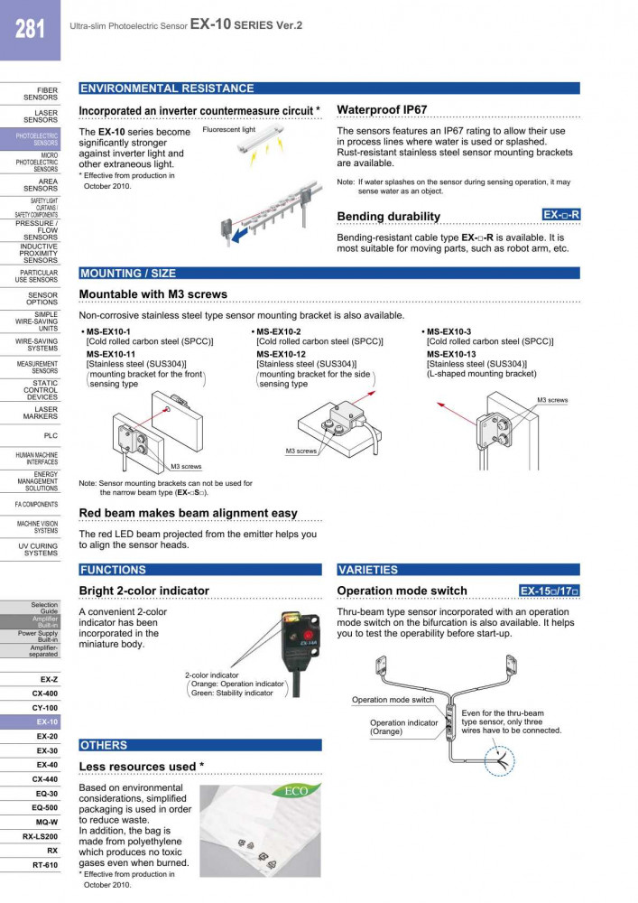 EX-10 Series datasheet page 3