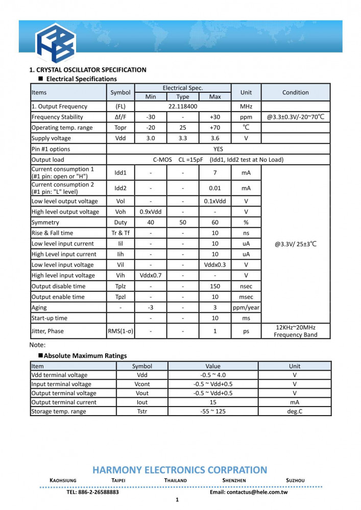 S2H022118F3CHC-T datasheet page 4