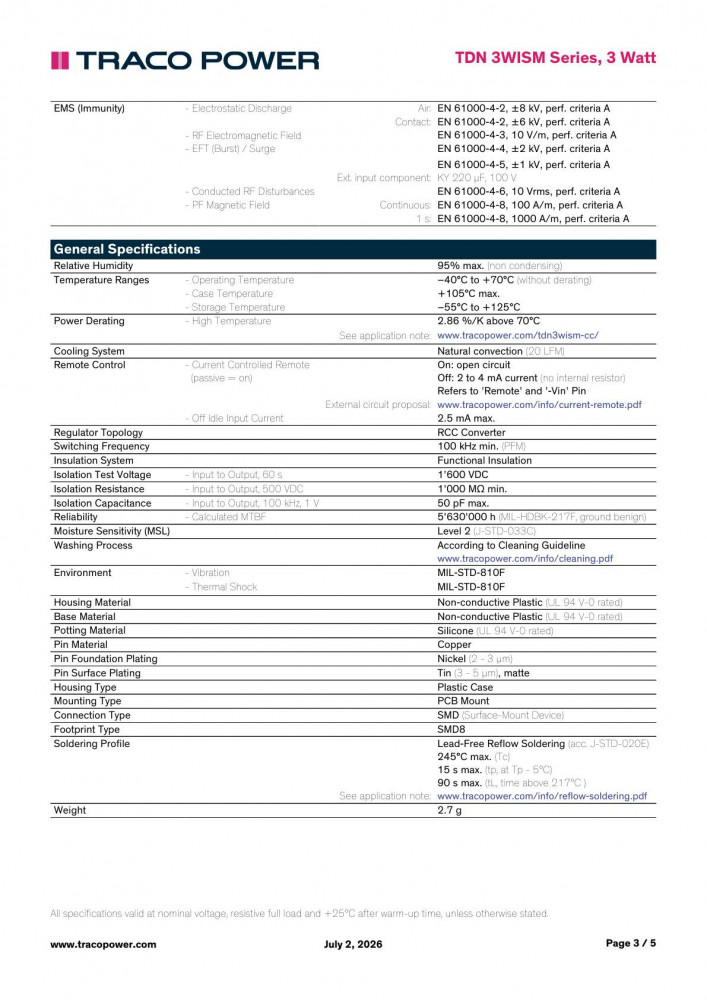 TDN 3-1211WISM technical document page 3