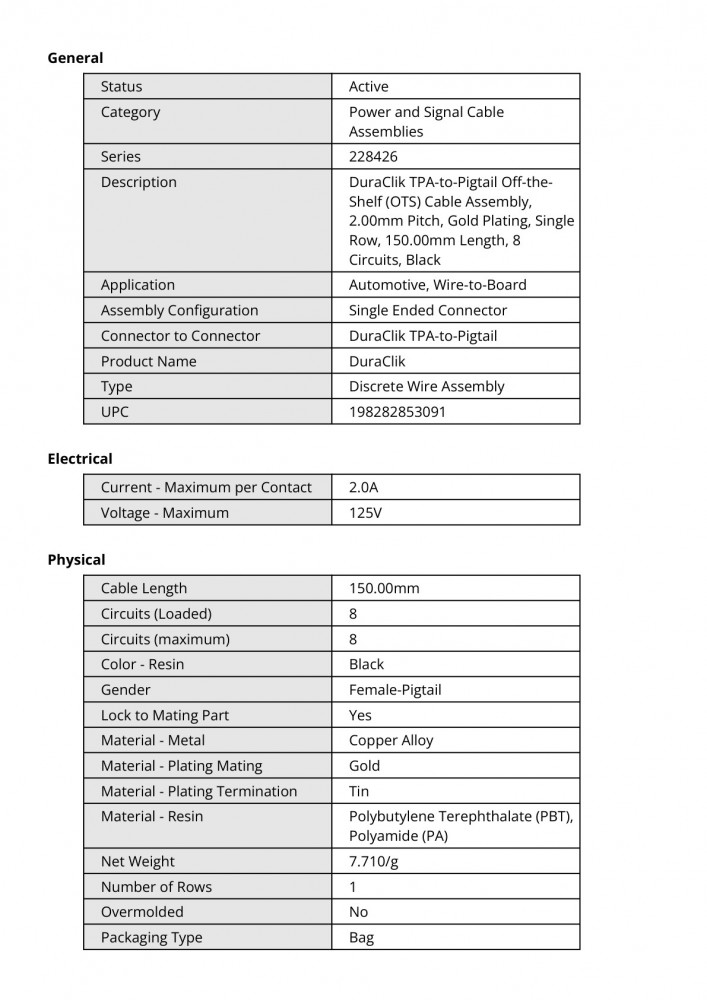 Product document page 2