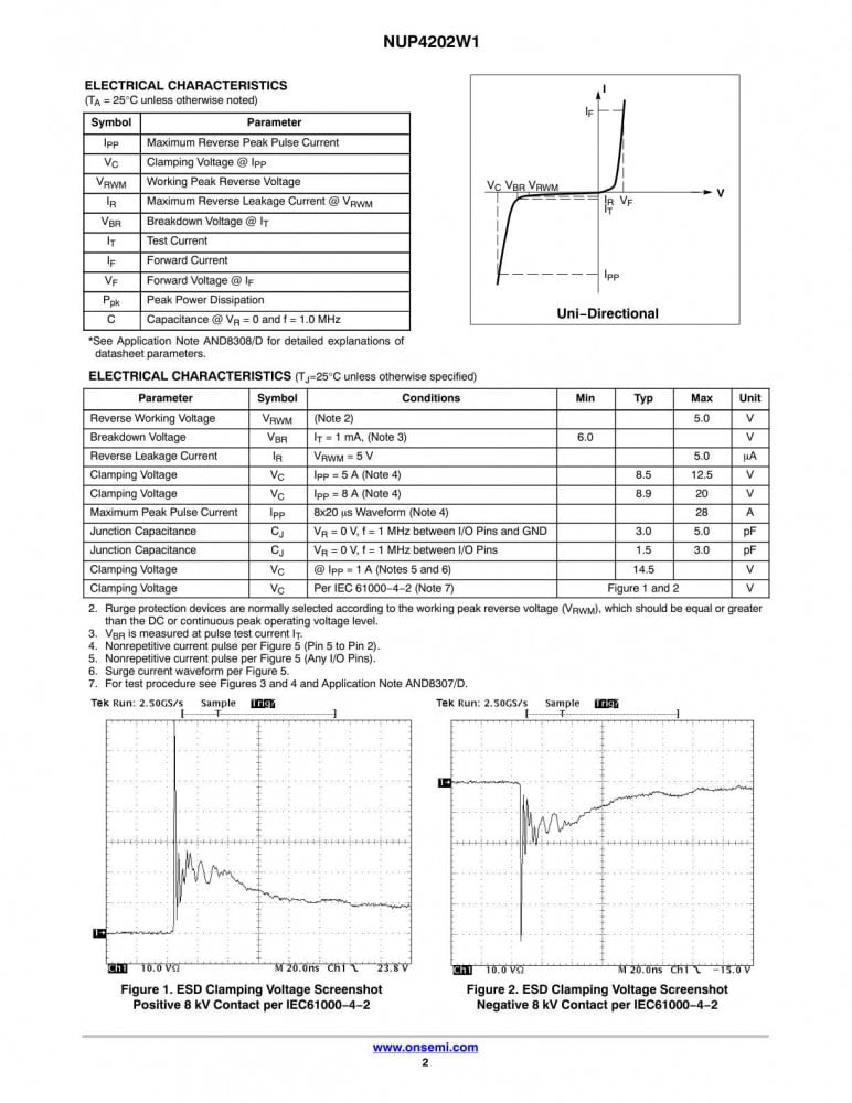 NUP4202W1T2G datasheet page 2