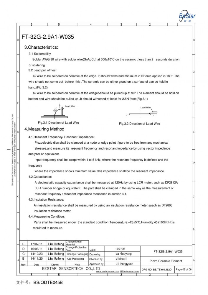 FT-32G-2.9A1-W035 specification, page 3