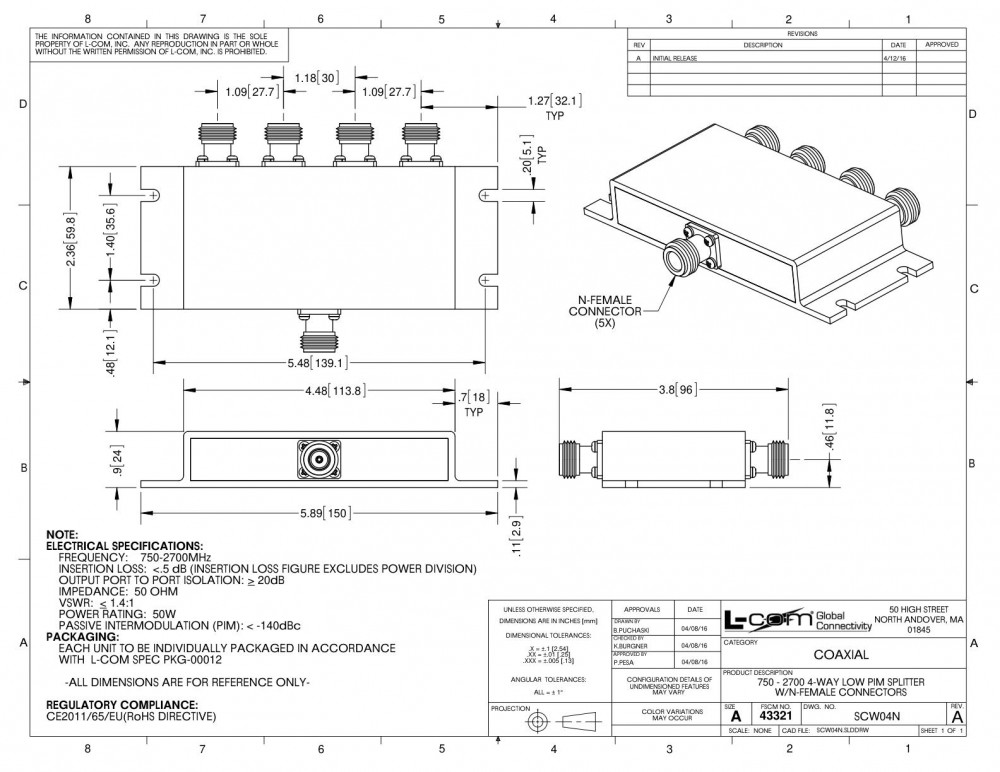 SCW04N technical document page