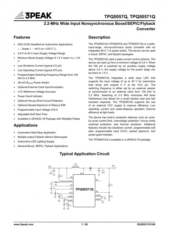 TPQ50571Q-QFNR-S datasheet page 1
