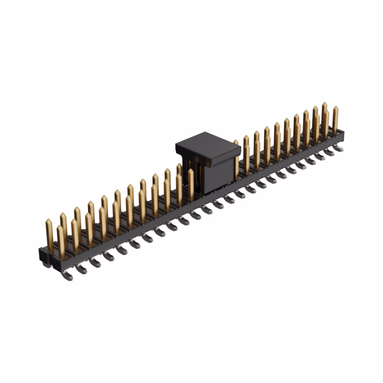 Milli-Grid Header, Vertical, Surface Mount, 50 Circuits, 0.76µm Gold (Au) Plating, Mating Pin Length 3.80mm, with Cap, Tape and Reel, Lead-Free for sale