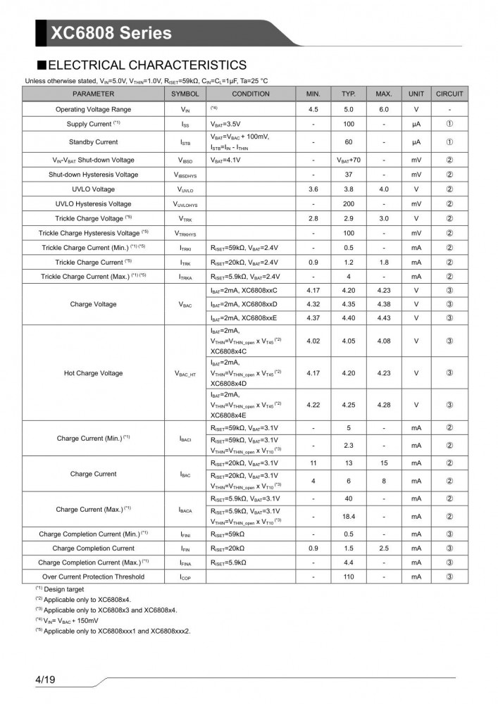 XC6808B2C28R-G datasheet page 4