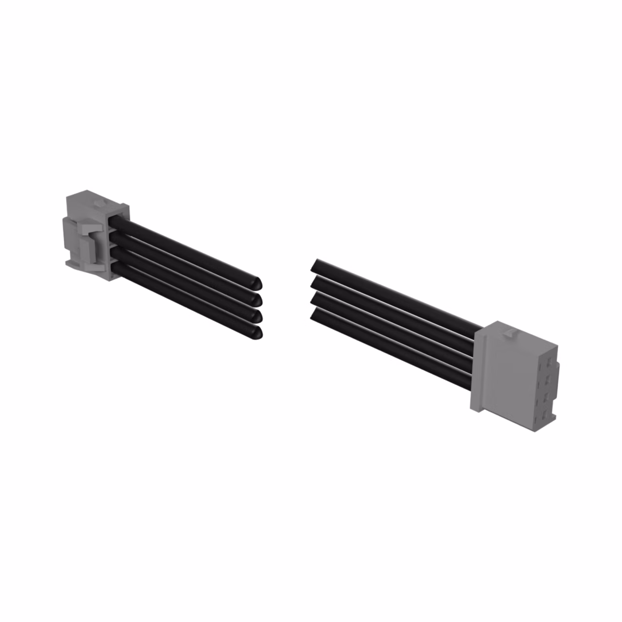 KK Plus 250-to-KK Plus 250 Off-the-Shelf (OTS) Cable Assembly, 2.50mm Pitch, Single Row, 600.00mm Length, 4 Circuits, Black for sale