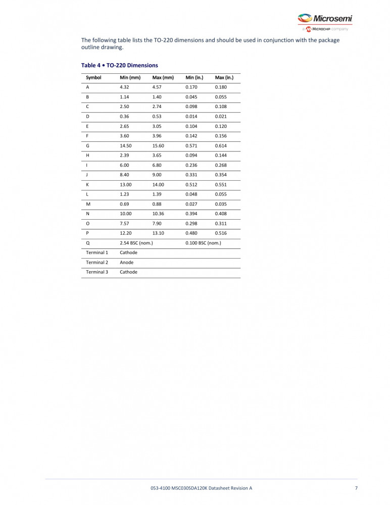 MSC030SDA120K datasheet page 7