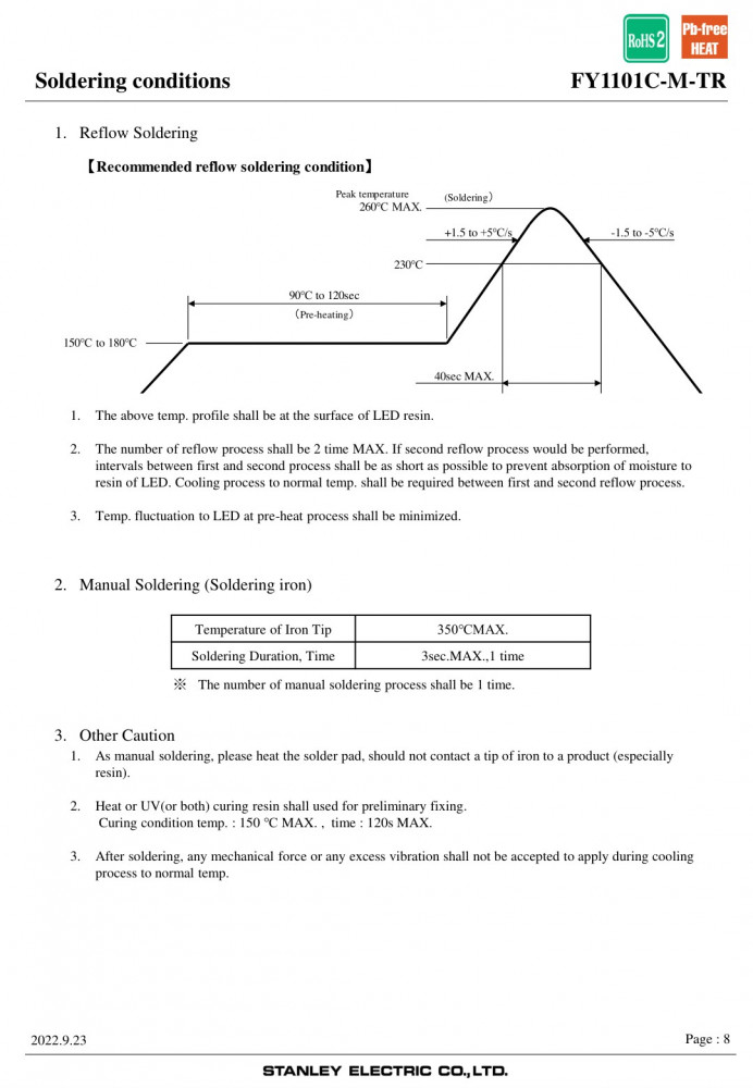 FY1101C-M datasheet page 8