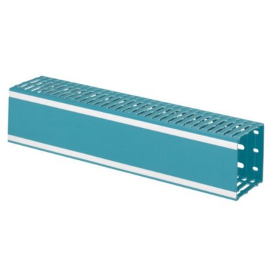Cable ducting Lina 25 - w. 120 x h. 80 mm - blue 2525 - L. 2m