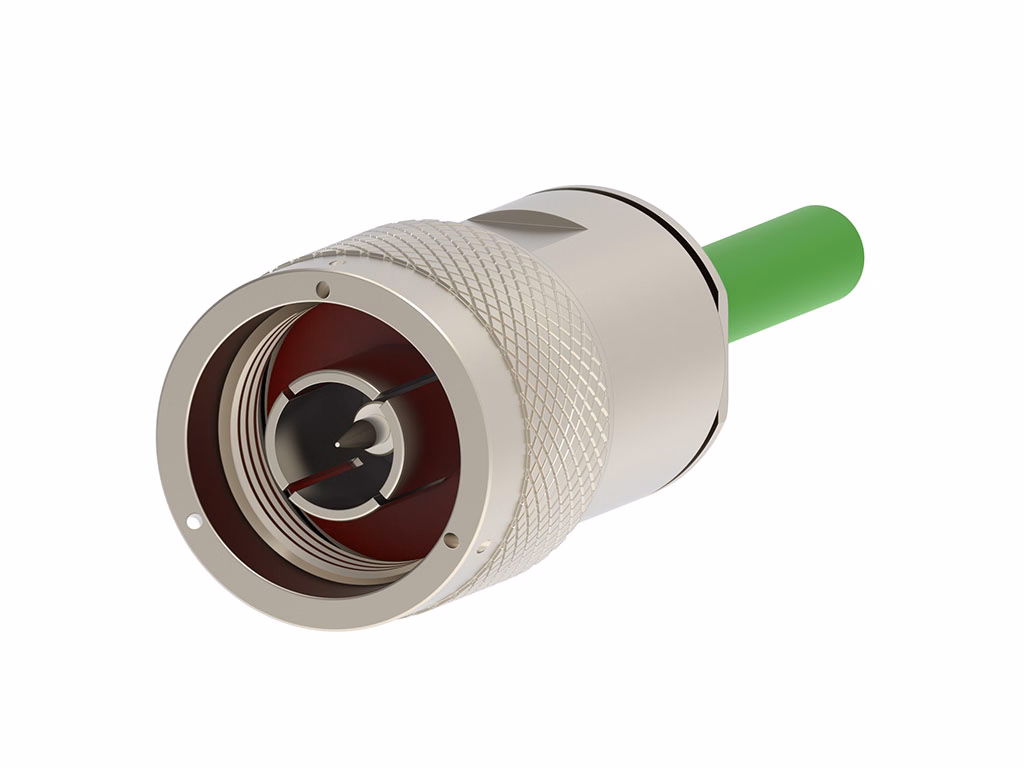 N Jack, Straight, Crimp, RG-141, RG-303 and RG-58 Cable, Brass Body, Nickel (Ni) Plated, One Piece Per Bag, 50 Ohms