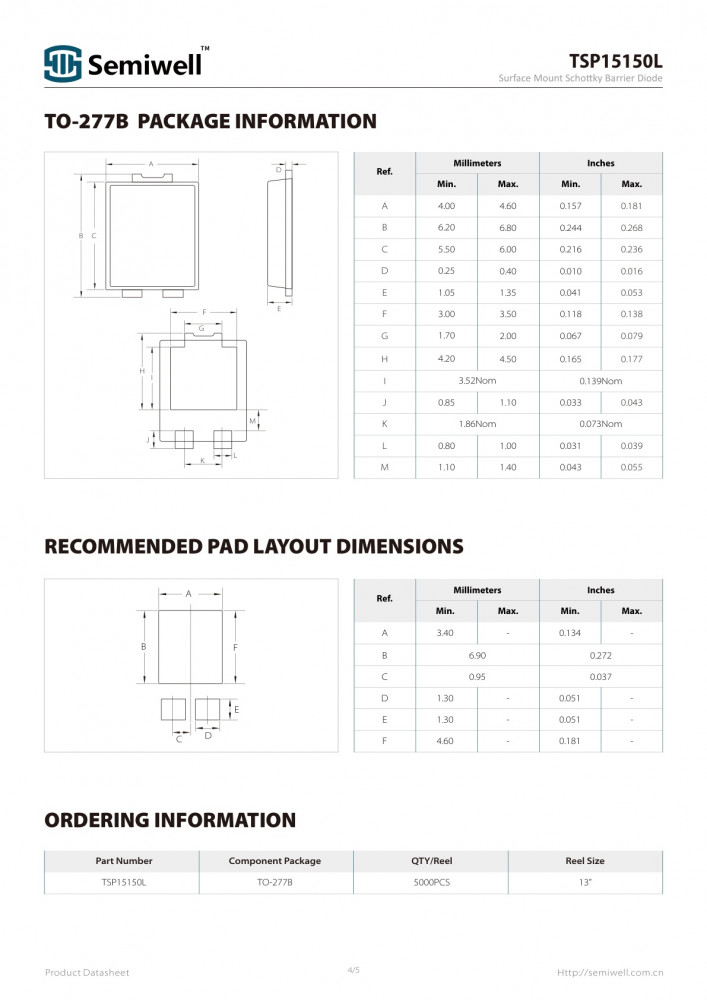 TSP15150L datasheet page 4