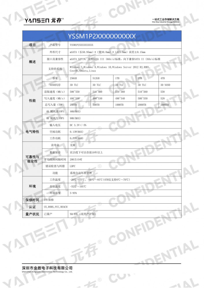 YANSEN YSSM1P2 product document page 2